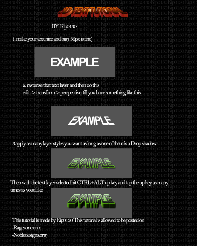 3d text Tutorial By Kip0130 | RaGEZONE - MMO Development Forums