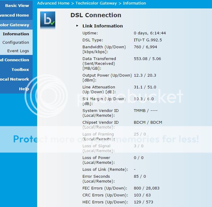 Technicolor TG797n v3 WIFI problem - Technicolor