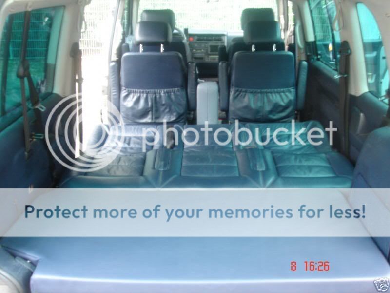 Blue Leather VW Multivan Bed system for sale | VW T4 Forum - VW T5 Forum